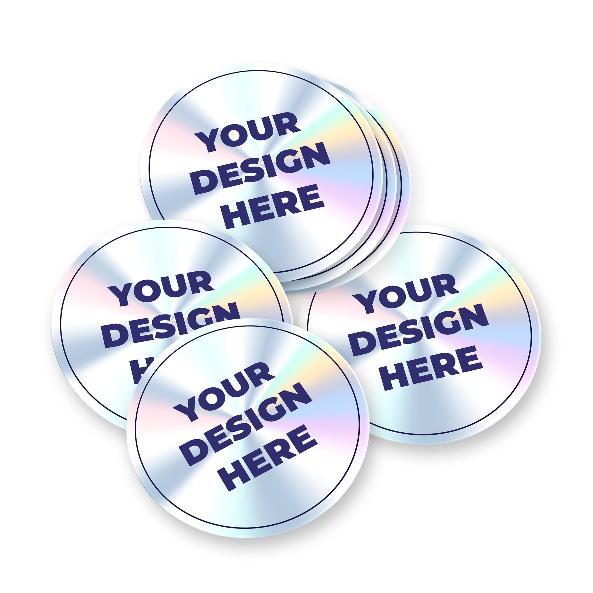 Holographic Stickers - Circle – DM Print Lab